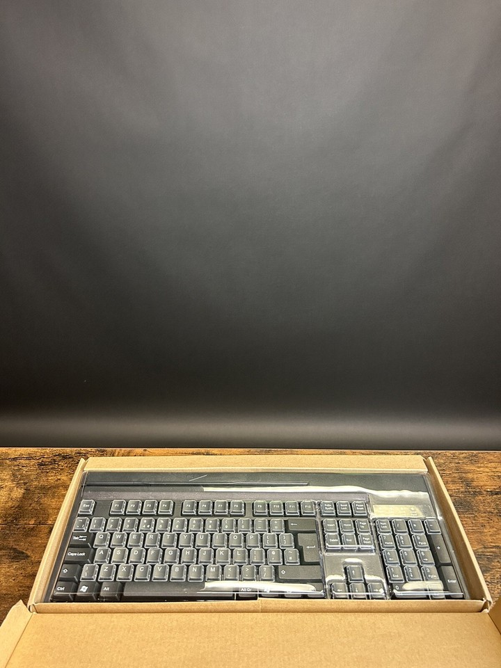 NEW Wasp 633808471286 WKB-1155 POS Keyboard With Magstripe Reader USB ...