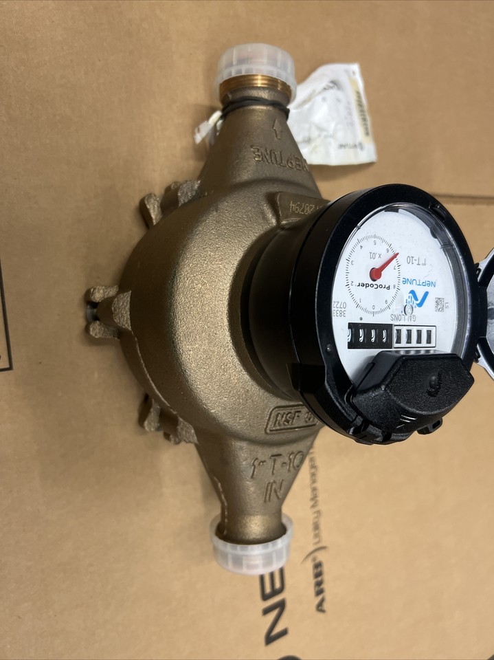 Neptune New 1” T-10 Pro Coder USG Water Meter NSF61 | eBay