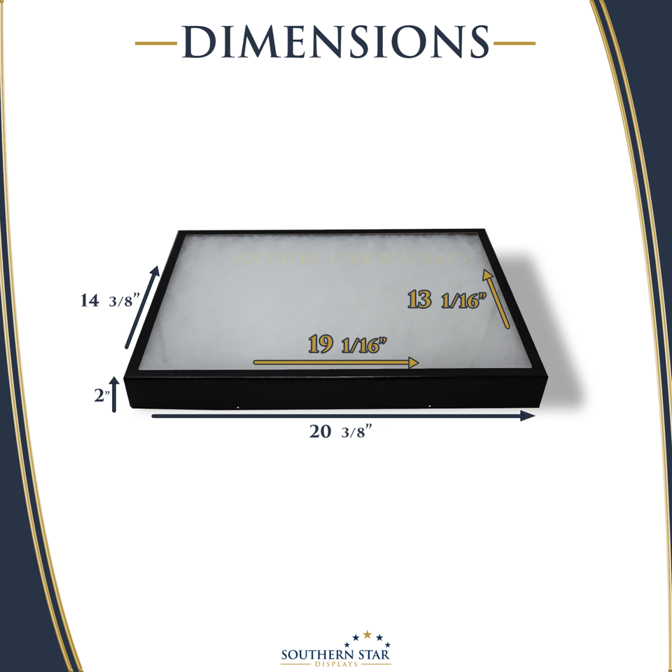 5 Pack of 14 x 20 x 2 Riker Display Cases Boxes for Collectibles ...