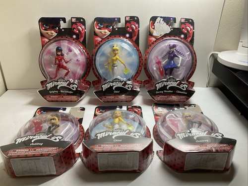 Lot of 6 Miraculous BRAND NEW Ladybug 5.5" Action Figures Zag Heroez ...
