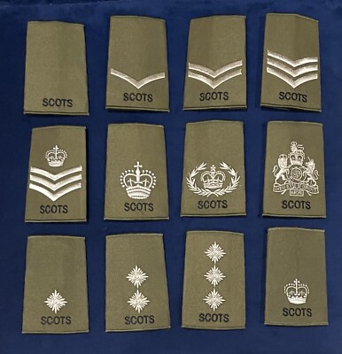 Royal Regiment Scotland Rank Slide, Scots RRS Uniform Combats Army ...