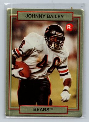 1990 Johnny Bailey #27 Action Packed Rookie Update Chicago Bears Rookie ...