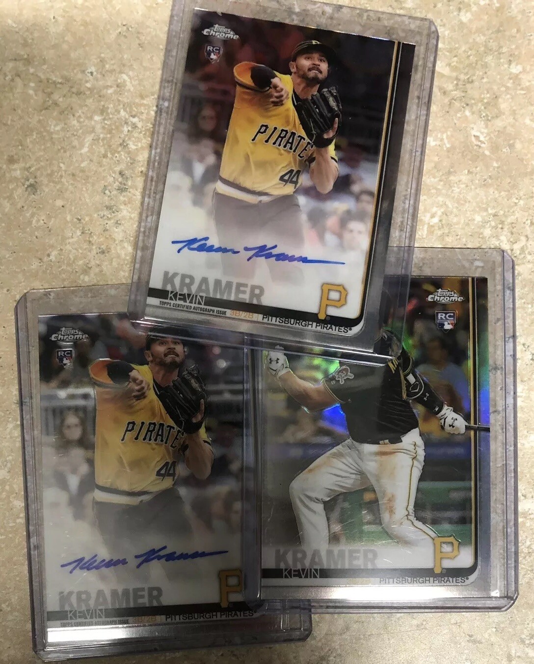 2019 Topps Chrome Kevin Kramer Pittsburgh Pirates On Card Auto RC Lot ...