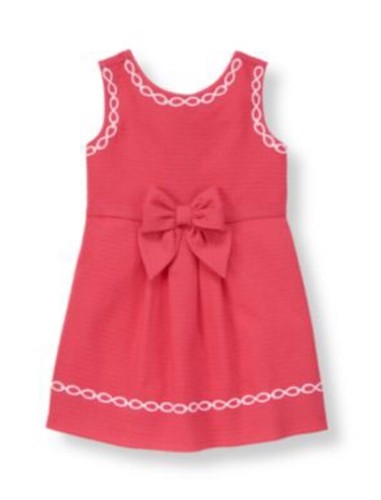 New Janie and Jack Summer Rose Girls 5 or 7 Embroidered Jacquard Dress ...