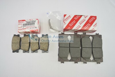 Genuine Toyota Camry 07-17 Front & Rear Brake Pads 04465YZZR7 and ...