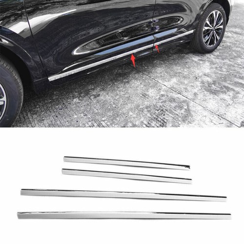 Chrome Steel Car Body Door Side Molding Sill Guard For Ford Escape Kuga ...
