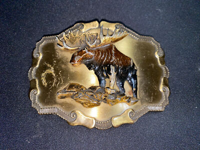 Vintage 1977 MOOSE Belt Buckle RAINTREE | eBay