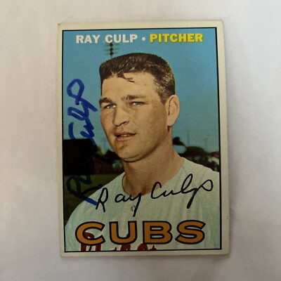 RAY CULP 1967 TOPPS AUTOGRAPHED SIGNED AUTO BASEBALL CARD | eBay