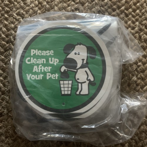 6x Please Clean Up After Your Pet Sign 6.5” No Dog Poop Pickup Remove ...