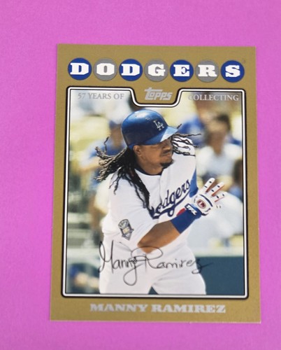 2008 Topps Updates & Highlights Gold /2008 #UH237 Manny Ramirez ...