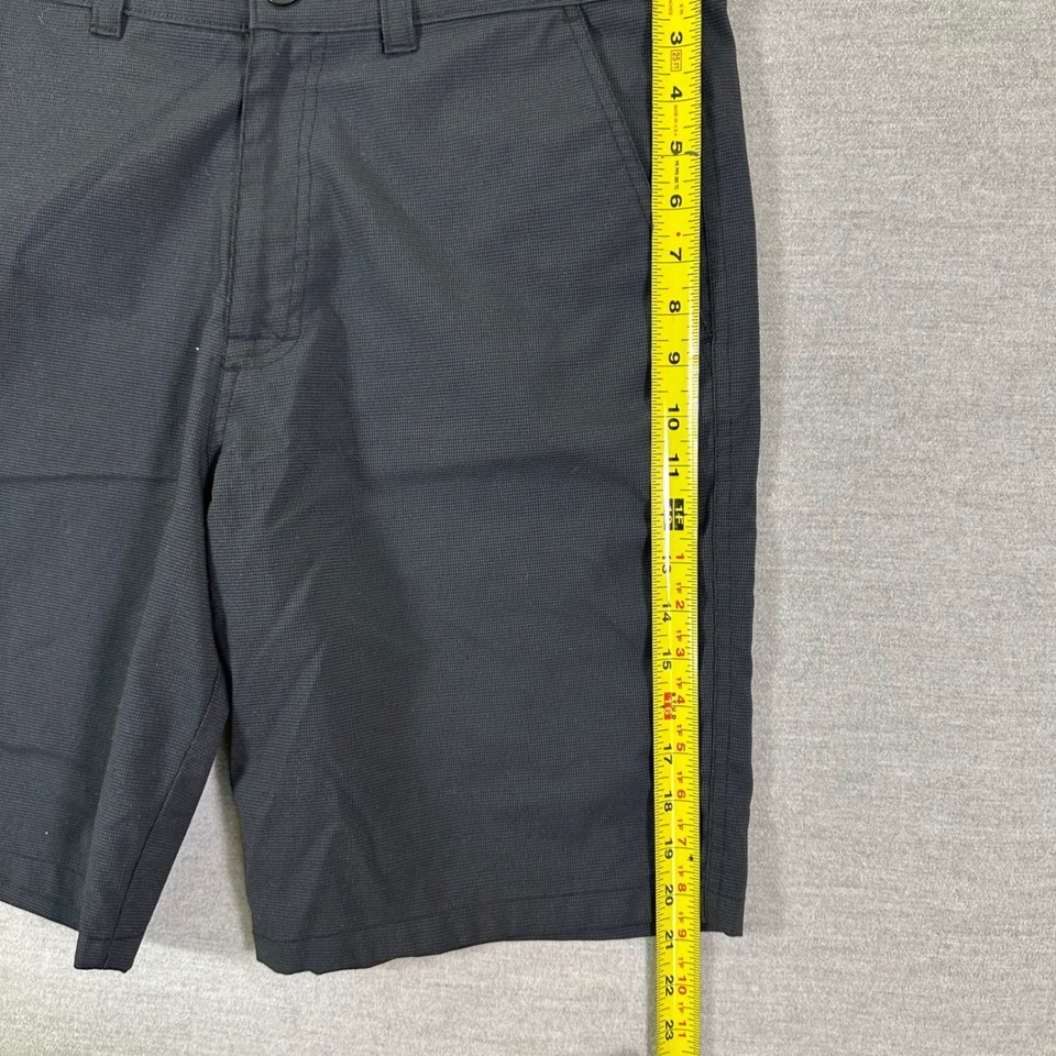 Hang Ten Shorts Men's Size 34 Black Flat Front Golf Chino Stretch ...