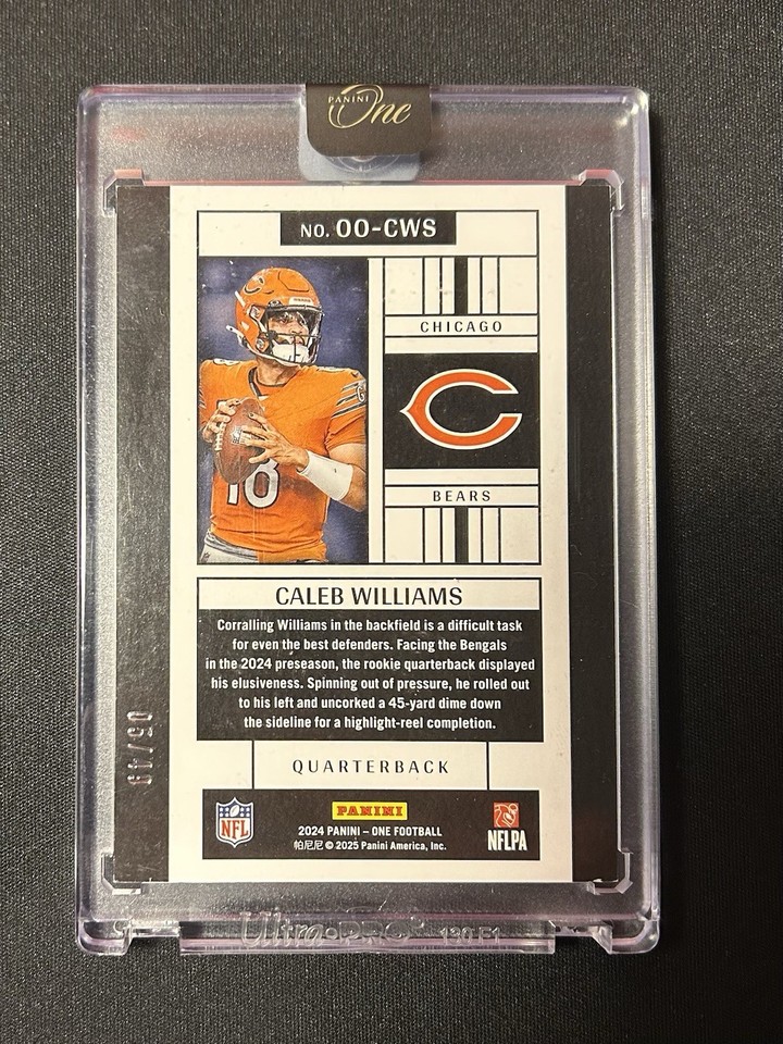 2024 PANINI ONE ORIGINALS CALEB WILLIAMS /49 SEALED ROOKIE CARD 🔥 | eBay
