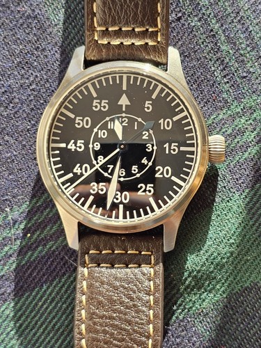 Escapement Time Flieger Pilot Watch 40mm Pt5000 | eBay UK