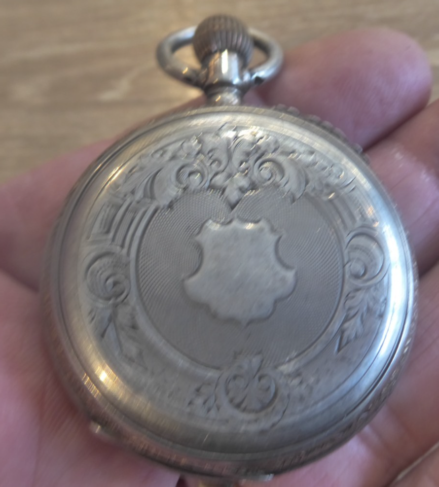 GOOD VINTAGE SILVER GENTS TOP WINDER POCKET WATCH | eBay UK