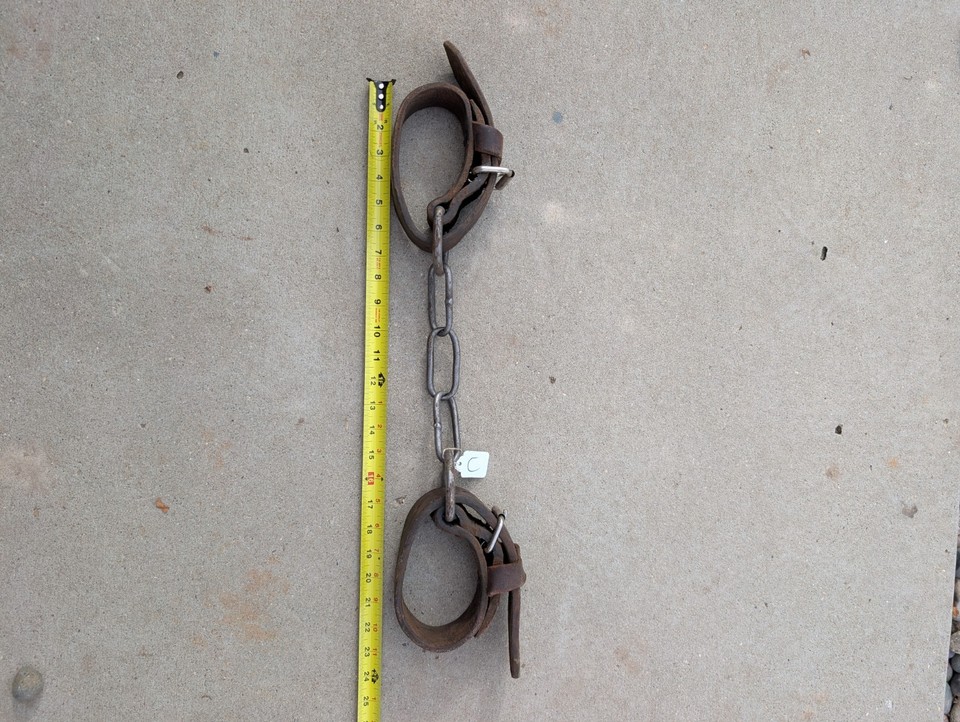 Vintage Western Cowboy Collectible Horse Hobbles Leather And Iron ...