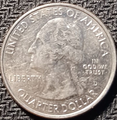 2018 D Quarter - Michigan Pictured Rocks- 5.6g-die break, die crack ...