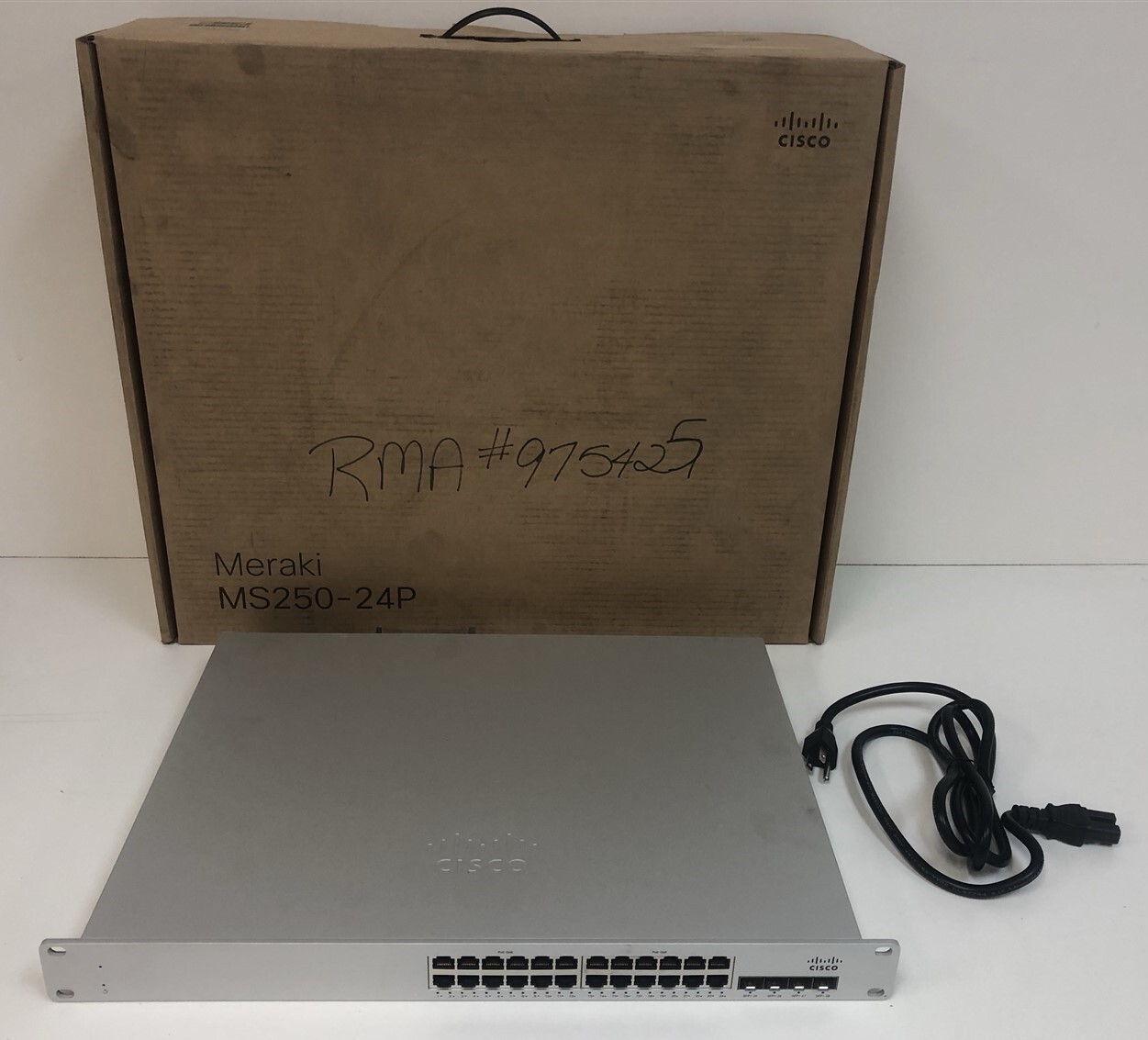 Cisco Meraki MS250-24P Clound Managed 24-Port PoE Network Switch (MS250 ...