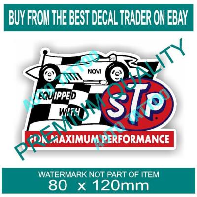 VINTAGE STP MAXIMUM PERFORMANCE Decal Sticker Petroliana ManCave Garage ...