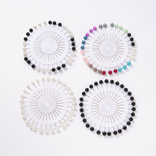 Round Headed Metal Pins Muslim Fixed Hijabs Headscarf Scarf Straight ...