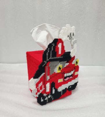 Fire truck engine theme childs boys bedroom tissue box decoration cover ...