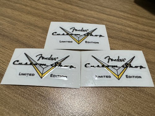 3Pcs FENDER Guitar Custom Shop Limited Edition PVC UV Transfer ...