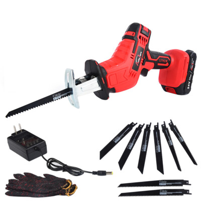 Electric Reciprocating Saw W/ 2 Li-ion Battery Cutting Tools Cordless W ...