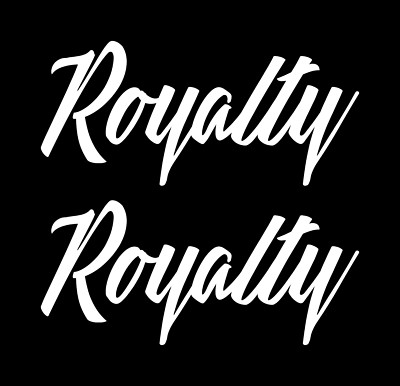(2) Royalty decals vinyl sticker JDM euro Drift illest Hoon import ...