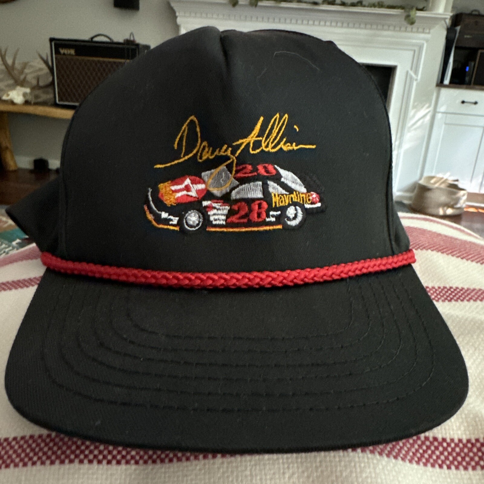 Vintage Doug Allison Vintage Nascar Rope SnapBack Hat… - Gem