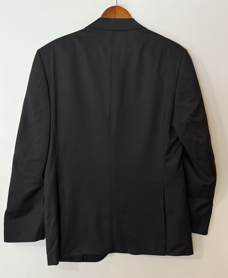 CANALI New Label Solid Black Two Button Suit Jacket Size 42 R #292 | eBay