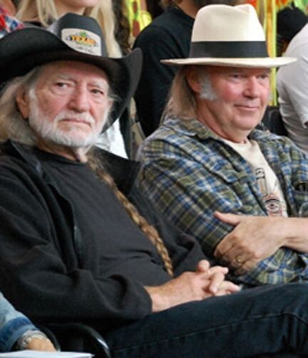 Willie Nelson and Neil Young Hanging Out | eBay