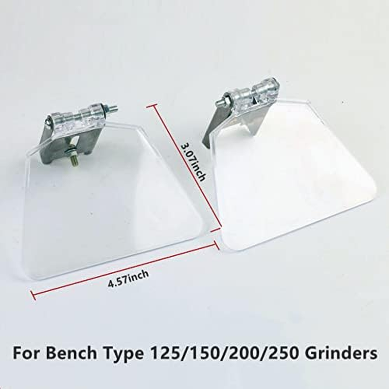 Bench Grinder Eye Shield, 2 Pcs Grinder Eyeshield Replacement Kit for ...