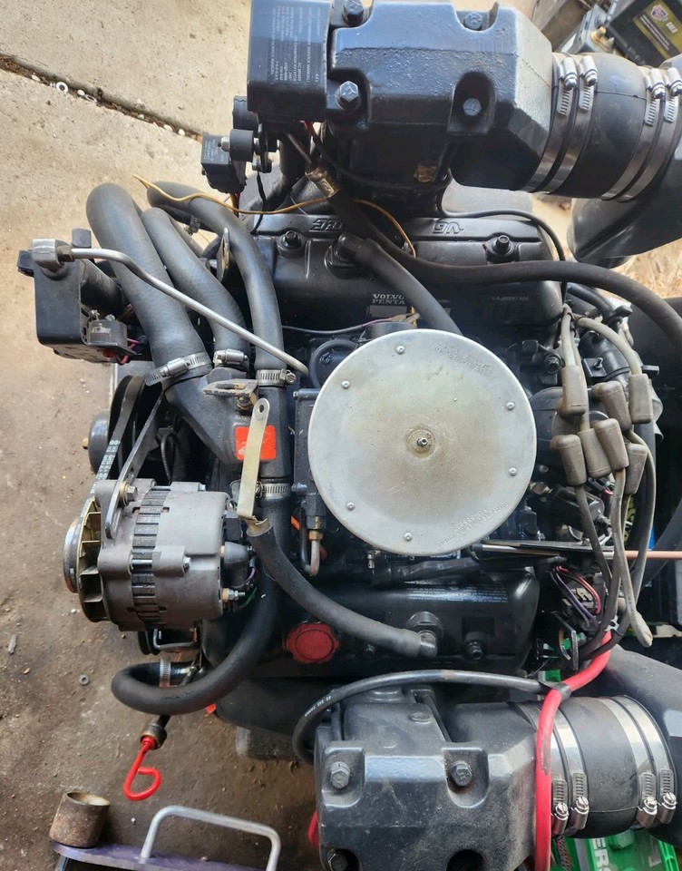 1995 4.3 Gl V6 Volvo Penta Engine Boat Motor Vortec V6 MARINE ENGINE ...