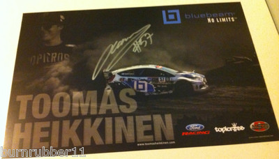 "SIGNED" 2013 TOOMAS TOPI HEIKKINEN #57 BLUEBEAM FORD GLOBAL RALLYCROSS ...