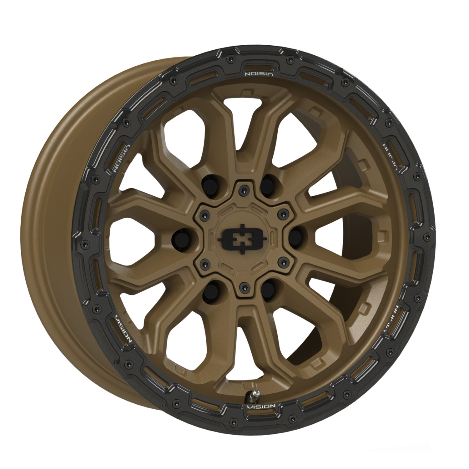 1 New Vision Korupt 18x9 6-139.70 12 Satin Bronze Satin Black Lip Wheel ...