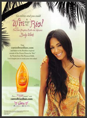 Caress 2000s Print Advertisement Ad 2008 Nicole Scherzinger Brazilian ...