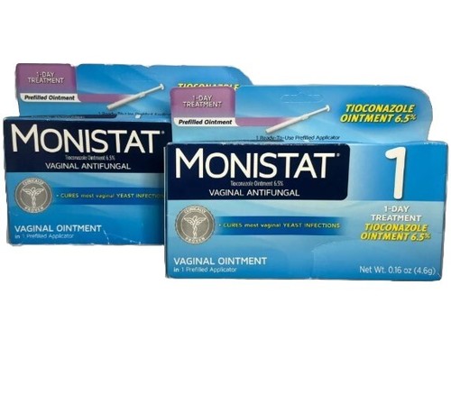 2 MONISTAT 1-Dose Yeast Infection Treatment 1 Prefilled Ointment ...
