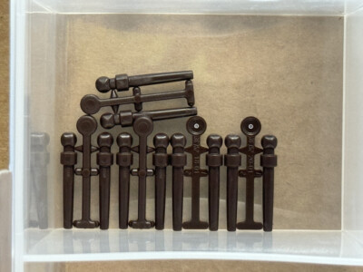 LEGO Parts - Dark Brown Minifigure, Utensil Wand, 2 on Sprue - No 36752 ...
