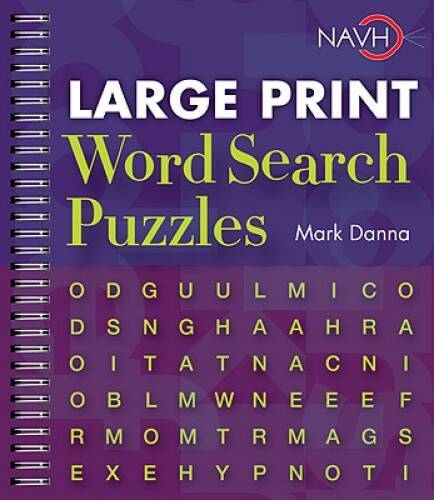 Large Print Word Search Puzzles - Spiral-bound By Danna, Mark - VERY ...