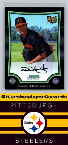 2009 Bowman Chrome #204 David Hernandez Refractors | eBay