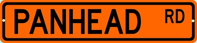 PANHEAD RD Novelty Street Sign on an 18" x 4" Aluminum Sign Made in USA ...