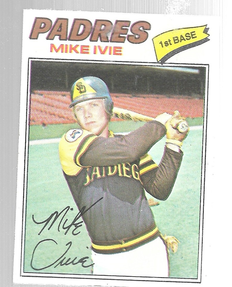 1977 Topps Mike Ivie 325 San Diego Padres Baseball Card | eBay