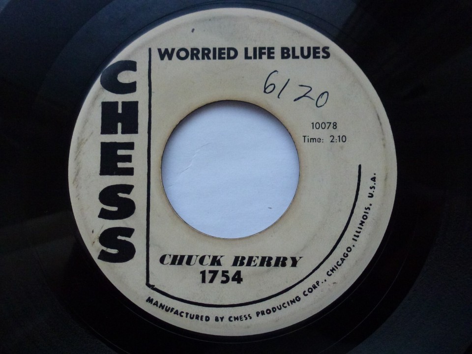 CHUCK BERRY 45 'BYE BYE JOHNNY' USA CHESS 1960 ROCK'N'ROLL R&B BLUES VG ...