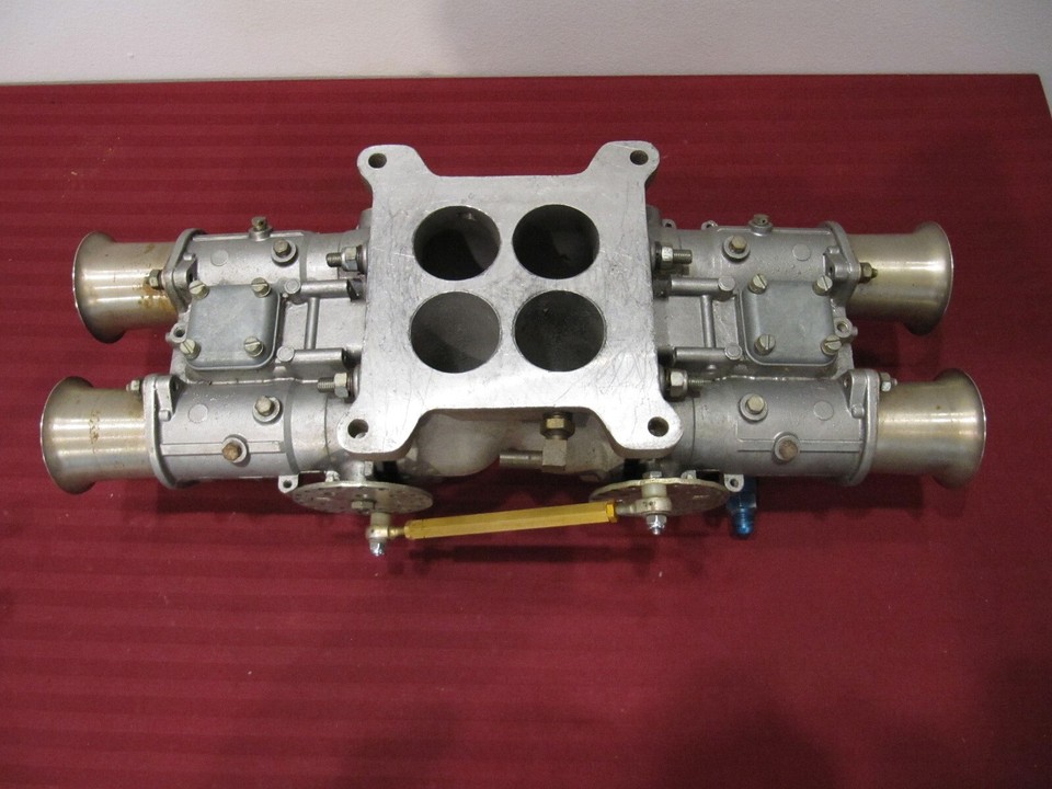 Vintage Italian Weber 45DCOE 150 Side Draft Carb Pair Ford V8 Small ...