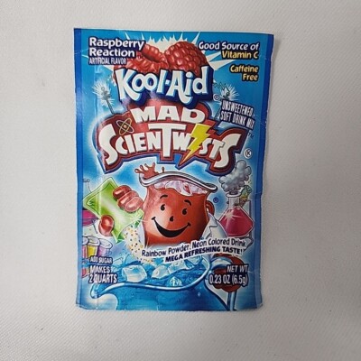 Vintage KOOL-AID Package Pouch Unopened Raspberry Reaction MAD ...