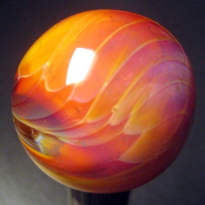 Boomwire Glass Marble .86" lampwork boro handmade contemporary art ...