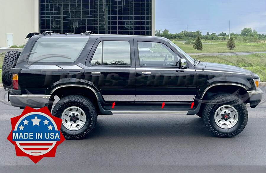 fit:1990-1995 Toyota 4 Runner 4Runner Rocker Panel Trim 6Pc 6" Body ...