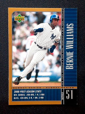 BERNIE WILLIAMS 2000 UPPER DECK SUBWAY SERIES NO NY2 55345 | eBay