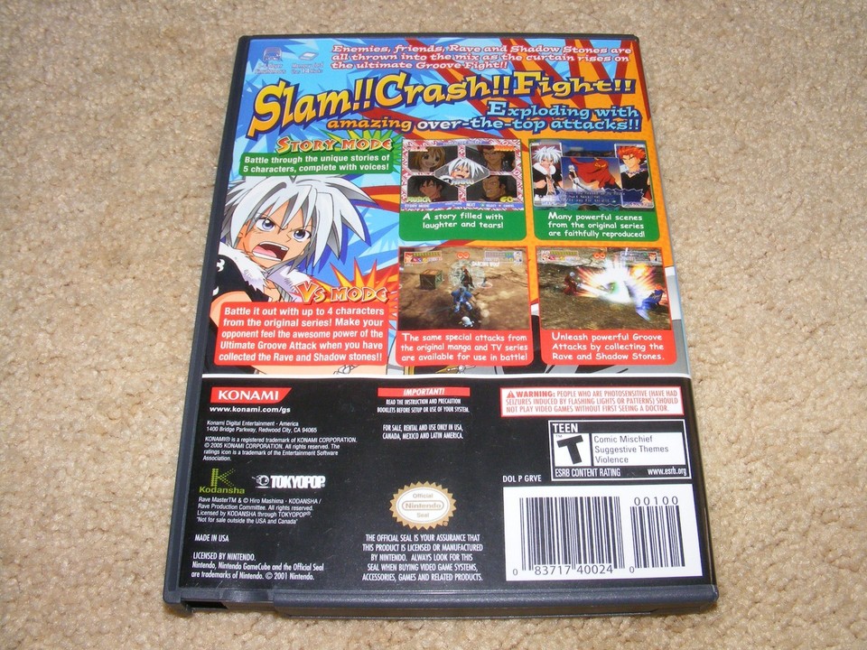 Rave Master Game Complete (Nintendo GameCube, 2005) 83717400240| eBay