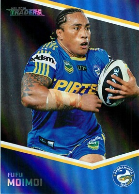 2014 PARRAMATTA EELS NRL Card FUIFUI MOIMOI Traders Black Parallel ...