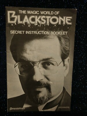 The Magic World of Blackstone Jr. Secret Instruction Booklet | eBay